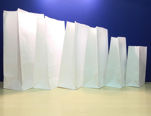 White Kraft Paper Bags (WKPBB) | GagMax Packaging