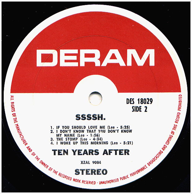 Pochette Ssssh de Ten Years After en HD