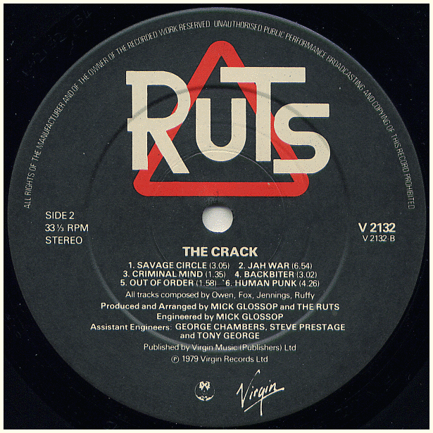 Pochette The Crack des Ruts en HD