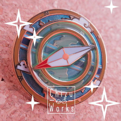 Spinning POP L.og Pos.e V1. Enamel Pin | ChizuWorks SHOP