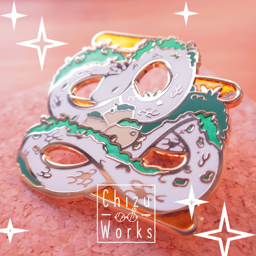 Snake Lunar Zodiac Enamel Pin | ChizuWorks SHOP