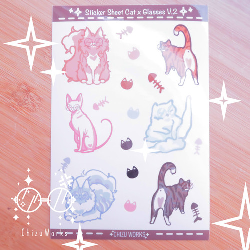 Cat Sticker Sheet V2 | ChizuWorks SHOP