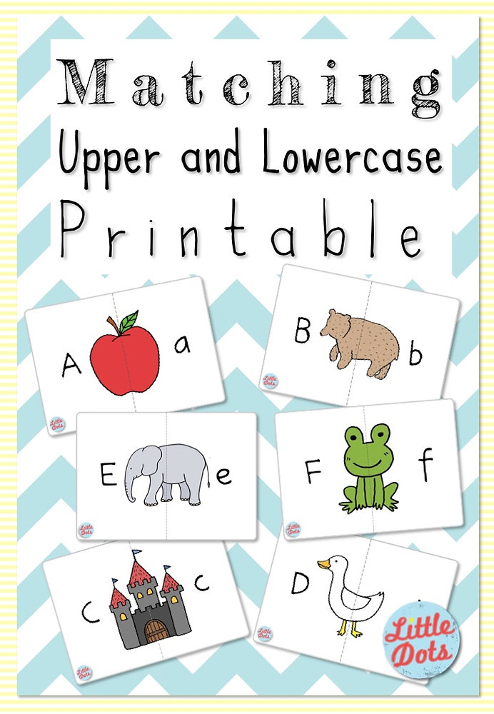 Uppercase And Lowercase Matching Worksheet Free Printable: Matching
