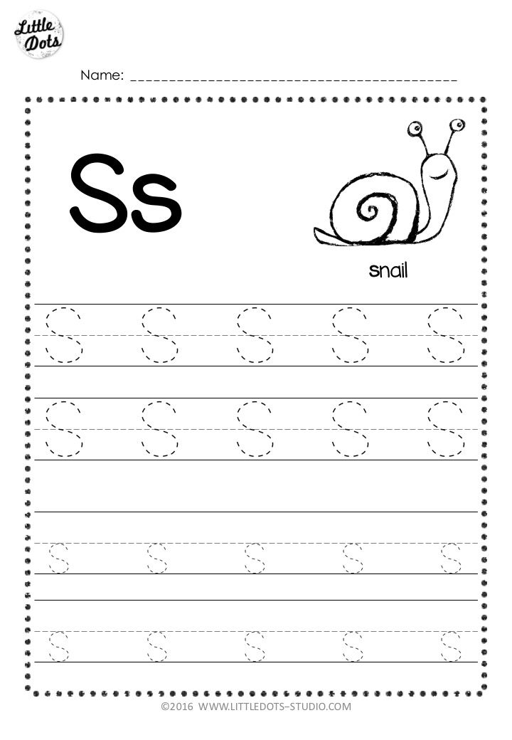 Free Letter S Tracing Worksheets Free Letter S Tracing Worksheets