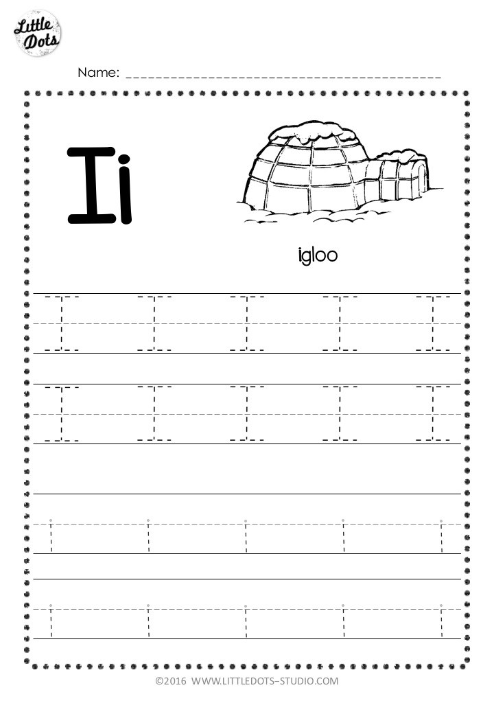 The Letter I Worksheet The Letter I Worksheet