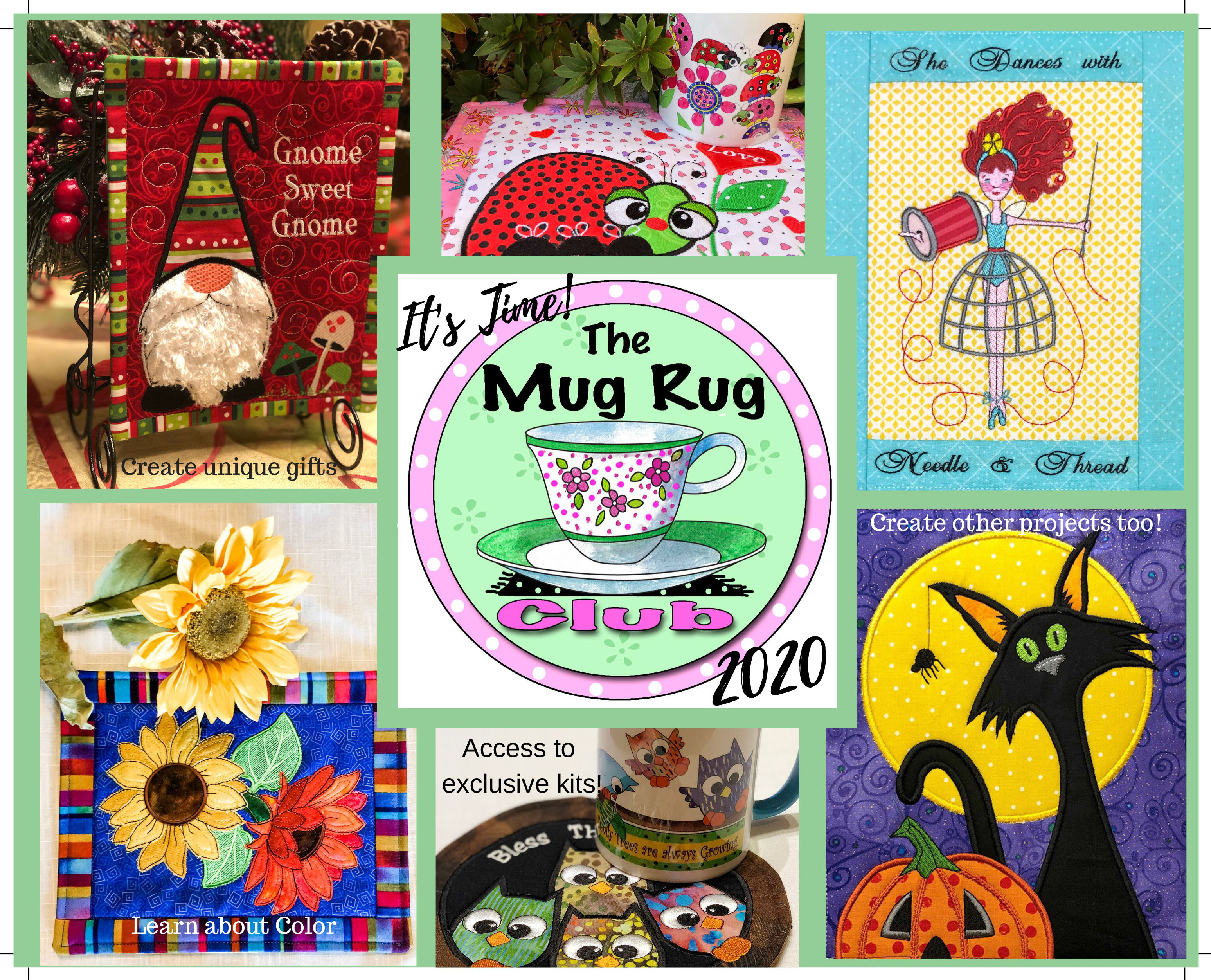 Mug Rug Club 2021 (Desiree's Designs) | Be Sew Bizzy
