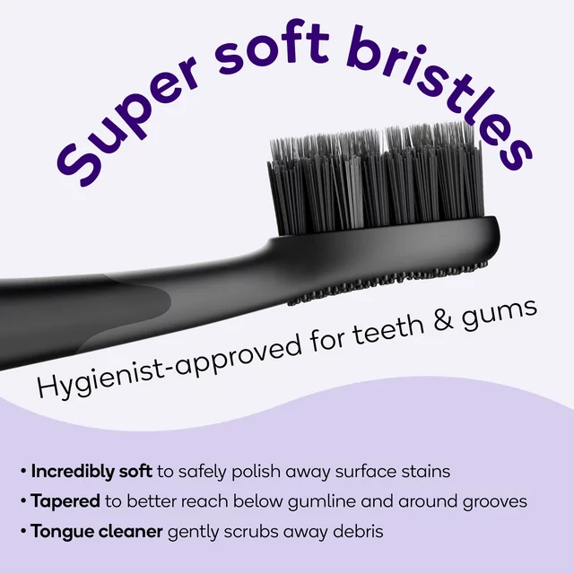 Burst Curve Sonic Electric Toothbrush, 3 Modes, Soft Charcoal Bristles ...