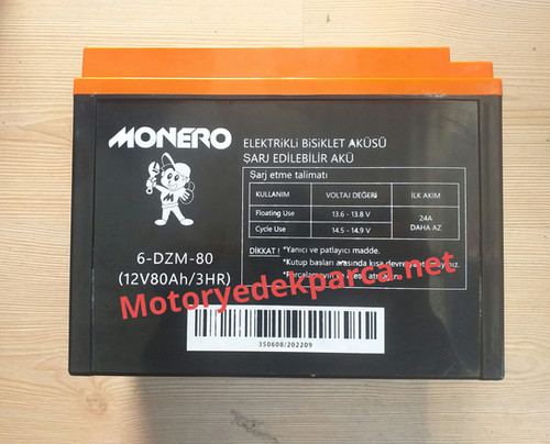 AKÜ 80 AMPER MONERO | MOTOR YEDEK PARÇA