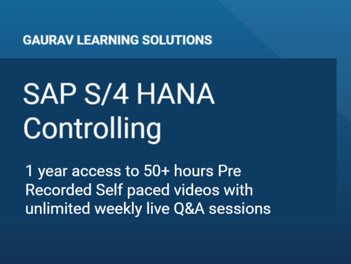 SAP S4 HANA in Management Accounting (SAP Controlling-CO) | COPA ...