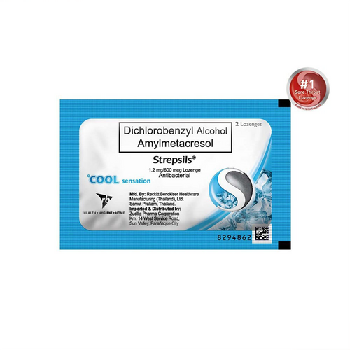 Strepsils cool 1.2mg/ 600mcg (Dichlorobenzyl Alcohol / Amylmetacresol ...