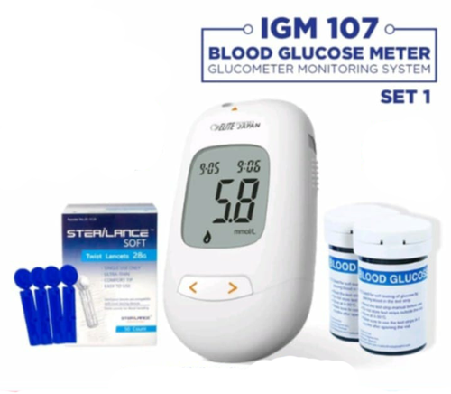 GLUCOMETER MONITORING SET WITH 50 PCS TEST STRIPS/ 50PCS LANCET ...