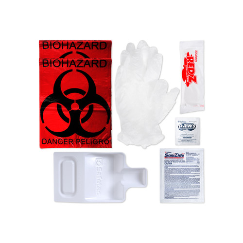 Biohazard Fluid Clean Up Kit W/Red Z | Vitaltek