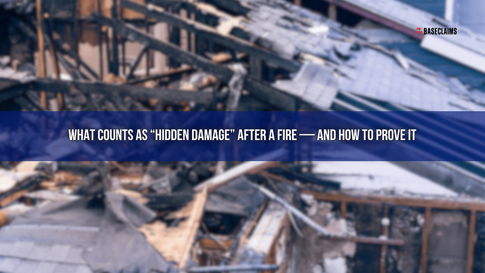 What Counts as “Hidden Damage” After a Fire — and How to Prove It