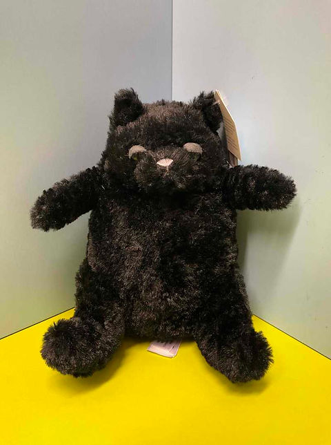 grumpy black cat jellycat