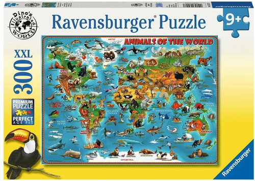 Ravensburger Puzzle XXL 300 Animals Of The World | Happy Returns