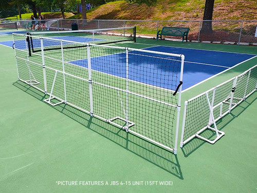 JBS custom pickleball stops | dividers | barriers | netting