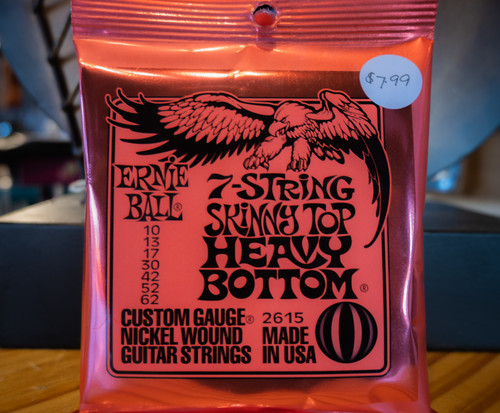 Ernie Ball Skinny Top Heavy Bottom Slinky 7 - String 10 - 62 (2615 ...