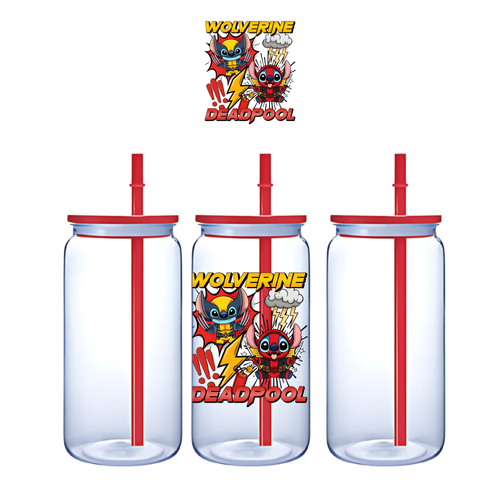Stitch Wolverine - Premium UV DTF DECAL | BOSS Babe Wholesale