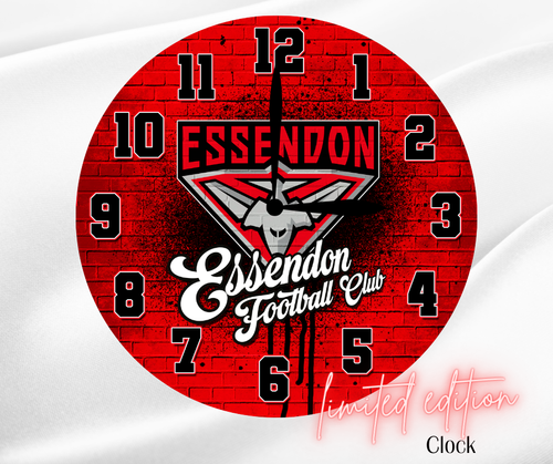 Essendon - UV DTF Clock Decal | BOSS Babe Wholesale