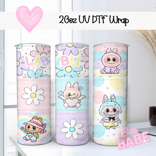 Labubu - 20oz Sublimation & UV DTF Print | BOSS Babe Wholesale