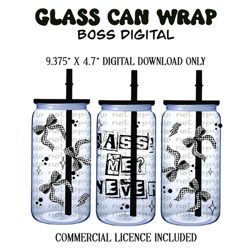 Sassy Me , Never 16oz Wrap | BOSS Babe Wholesale