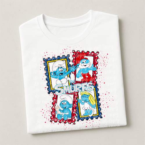Smurf Stamp DIGITAL PNG Image inc Sleeve | Loverboy Creative