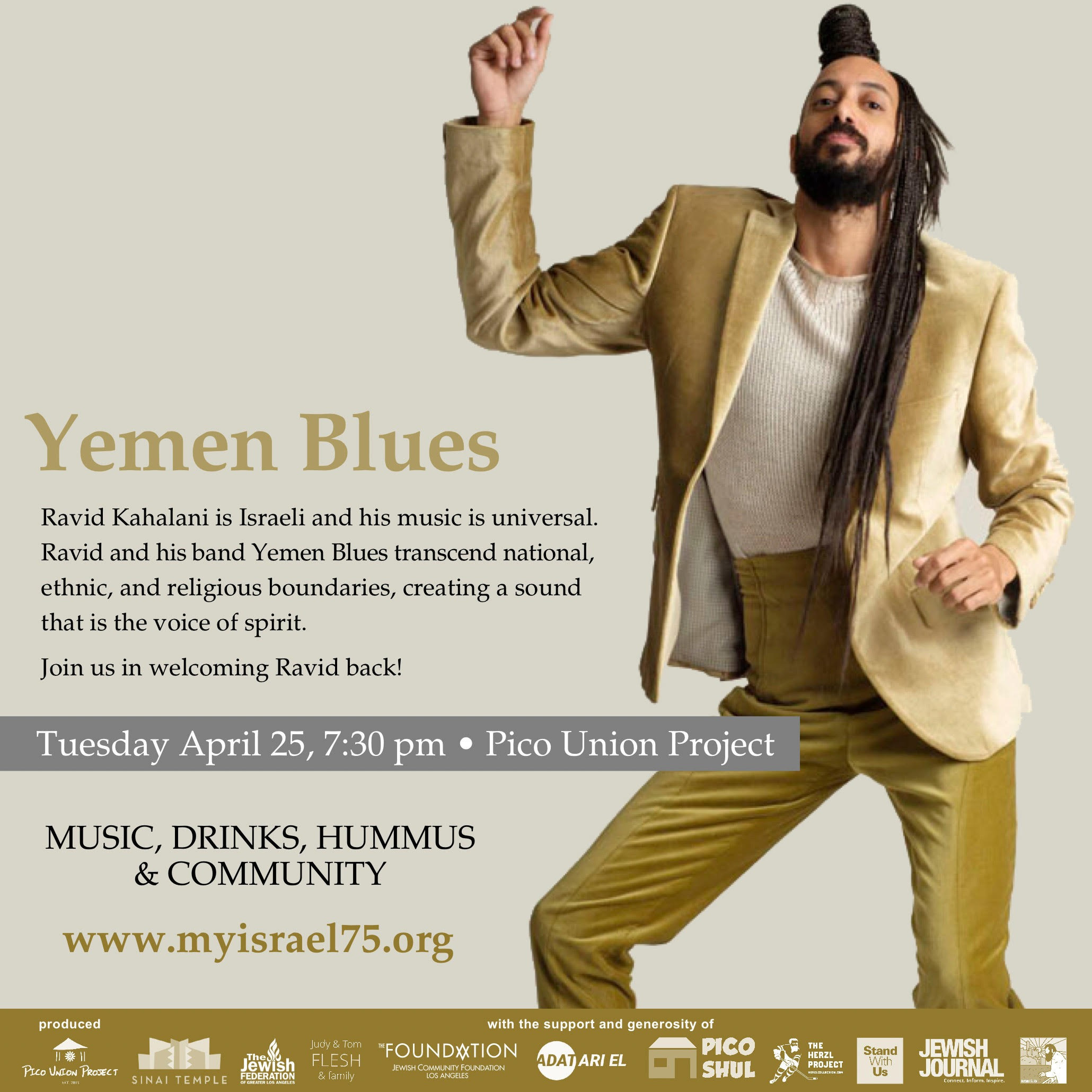 Celebrate Israel's 75th Birthday with Yemen Blues! | Pico Shul