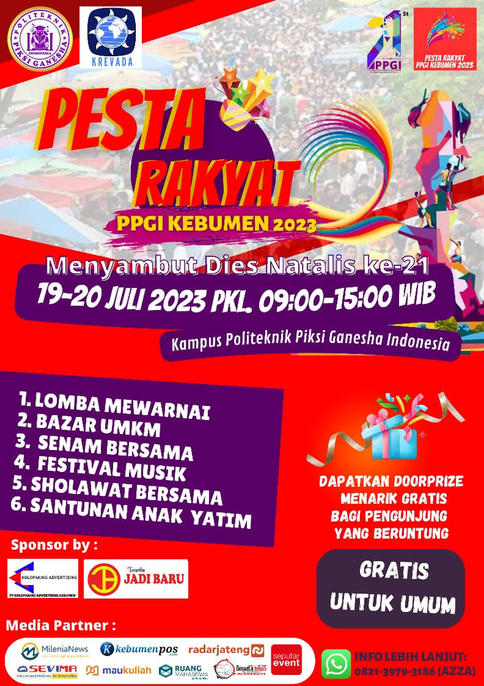 Event Pesta Rakyat PPGI 2023 | seputarevent