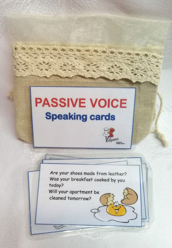 Passive voice speaking cards | dpins