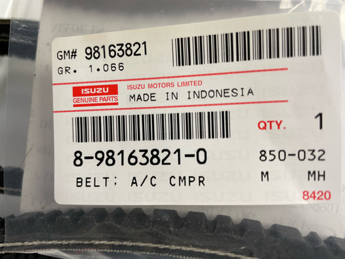 8-98163-821-0 ISUZU BELT; A/C COMPRESSOR | CommercialTruckParts