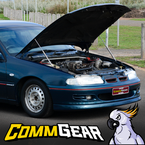 X2 stainless Bonnet Gas Struts to suit Holden VP VR VS VQ | Commgear