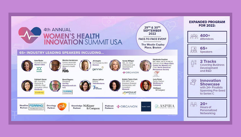 Women’s Health Innovation Summit... Improve the access & quality of ...