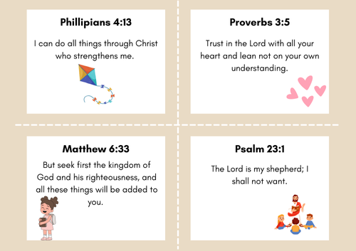Kids Scripture Cards For Memorization | Naja Alston