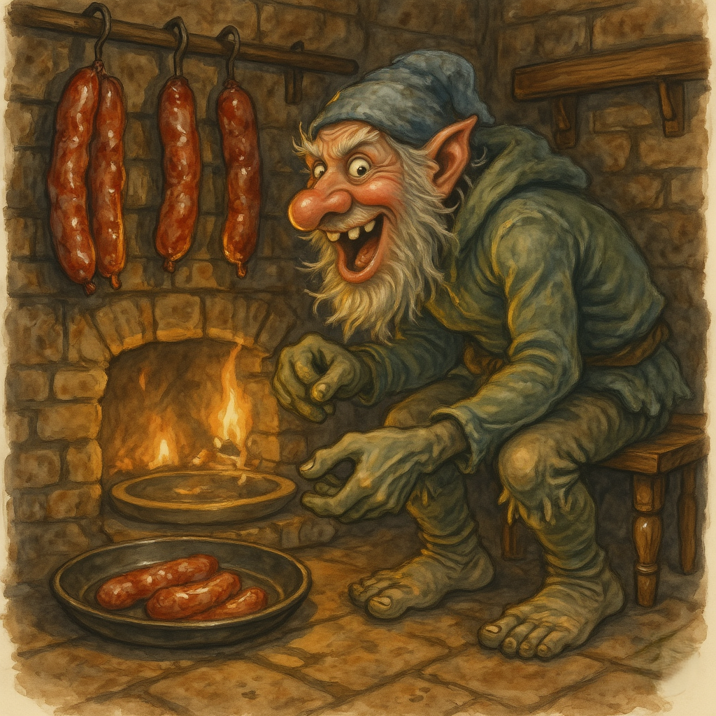 The 9th Yule Lad. Bjúgnakrækir (Sausage Swiper): Iceland’s Smoky ...