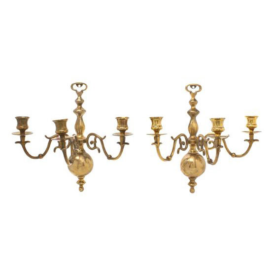 pair-dutch-brass-sconces