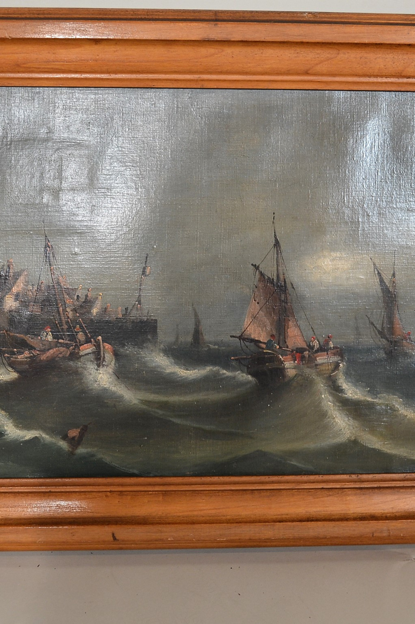 19th-century-dutch-coastal-seascape-oil-on-canvas