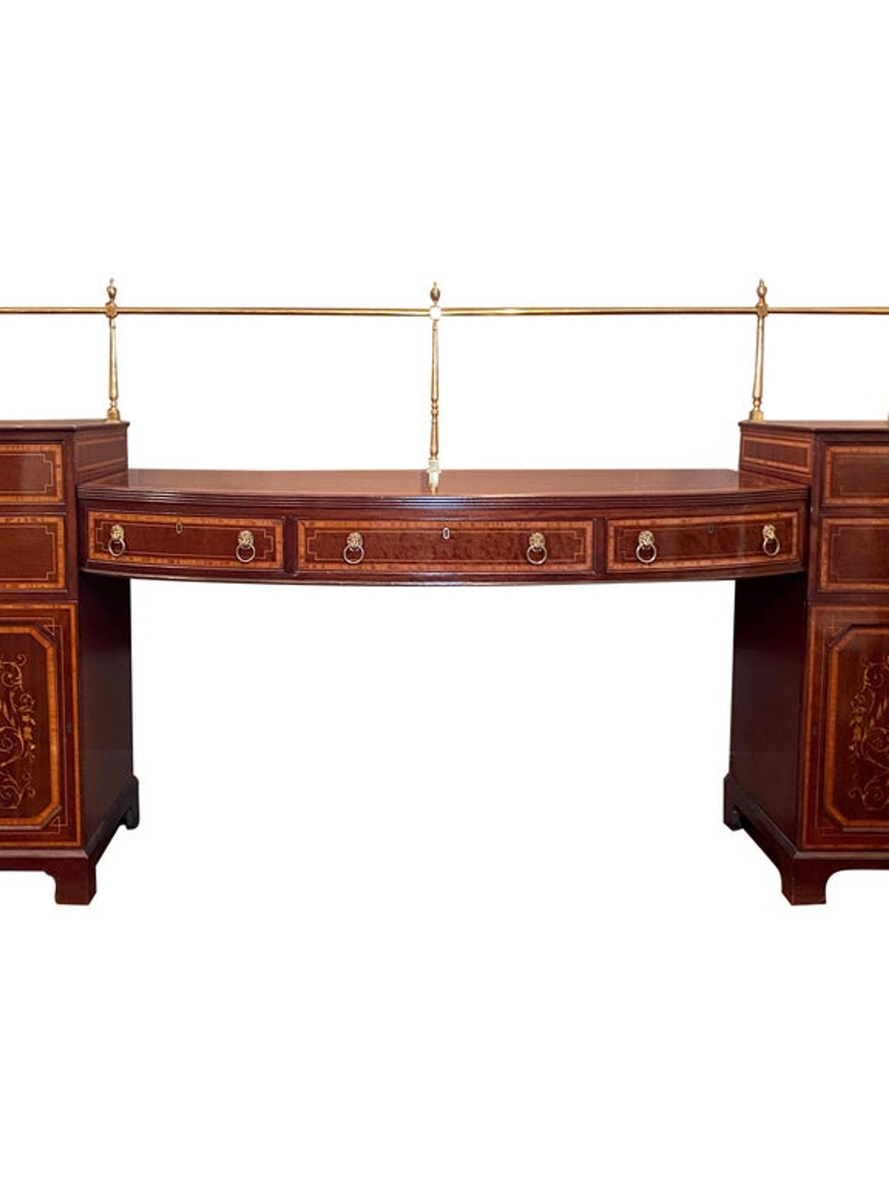 antique-english-sheraton-inlaid-mahogany-sideboard-with-brass-rail ...