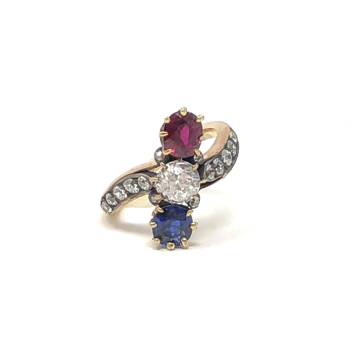 antique-14k-gold-and-silver-sapphire-ruby-and-diamond-jubilee-ring