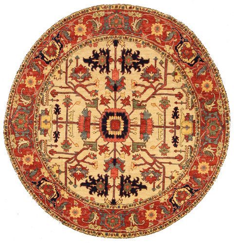 Serapi - 7'2" Round | azariruggallery