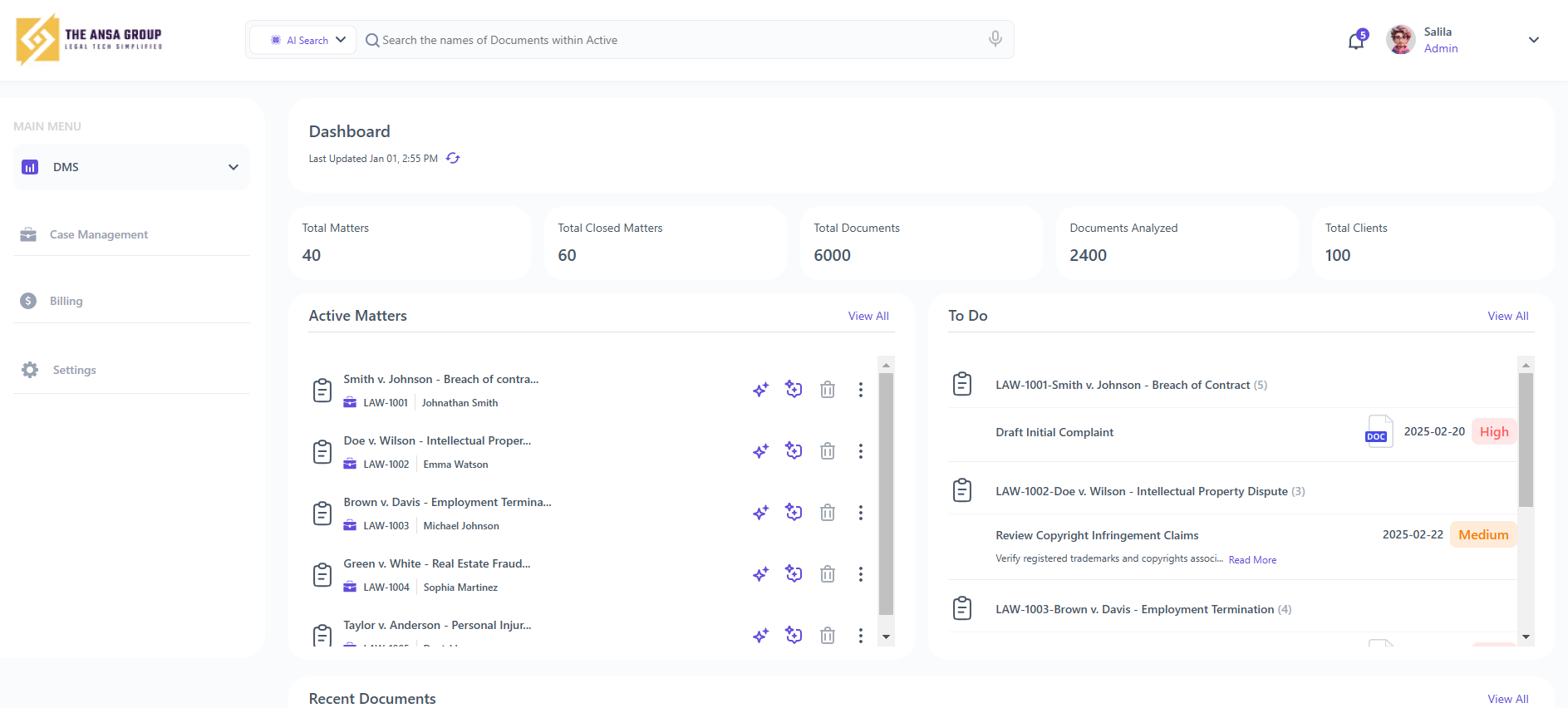 The Ansa Group | (DMS) document management system