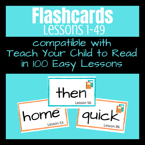 Flashcard Set 2 Companion to Teach Your Child to Read in 100 Easy ...