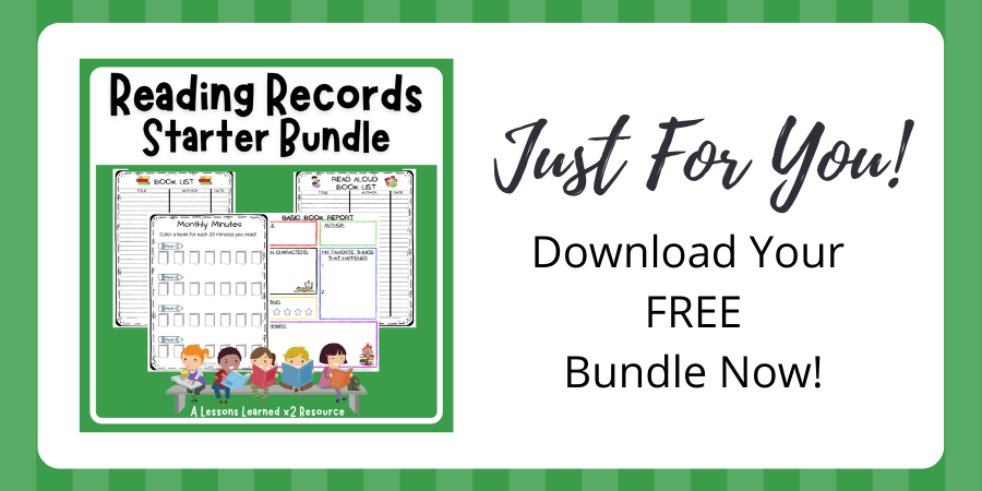 Reading Records Starter Bundle | Lessons Learned x 2
