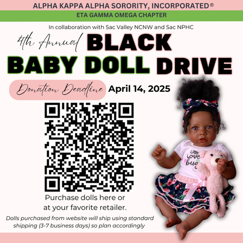 Black Baby Doll Donation | Eta Gamma Omega, AKA