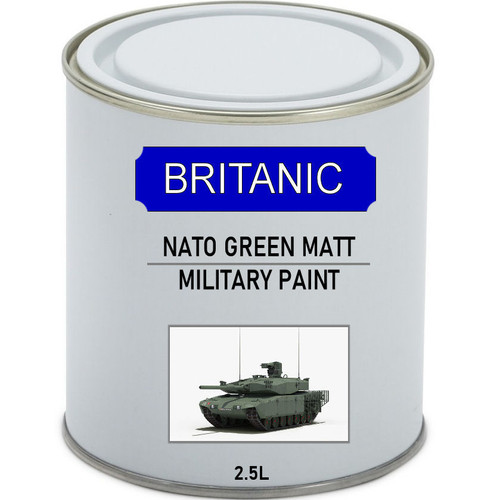 Nato Green Military Vehicle Paint. Matt Finish BS285 2.5L | BRITANIC