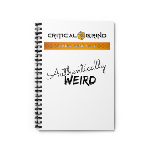 Spiral Notebook - Ruled Line - Authentically Weird | Critical Grind