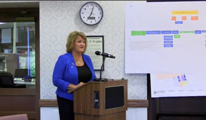 Mayor Skinner Congratulates Dr. Stankus on Her New Position with the WVDE