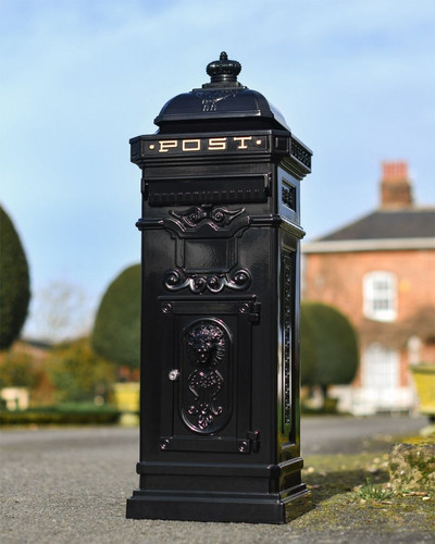 Deluxe Black Camden Free-Standing Post Box | Sweet Valley Events