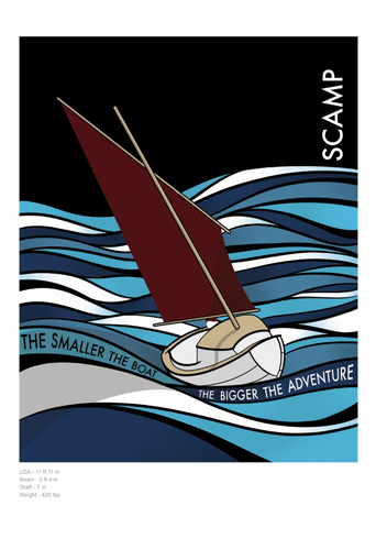Limited Edition SCAMP Poster | Scamp Sailboat
