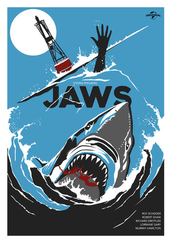 Jaws Art Print | scrambler23