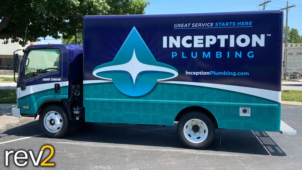 Box Truck Wraps- REV2 Design (Inception Plumbing)